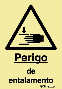 Sinal De Perigo De Entalamento Ibersafety
